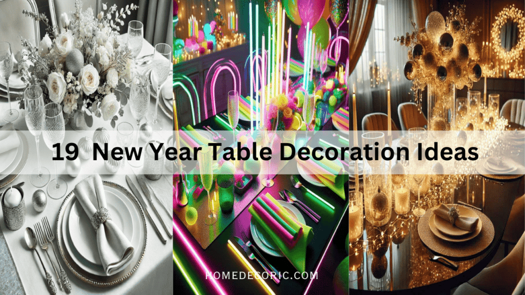 19 Stunning New Year Table Decoration Ideas for Celebration