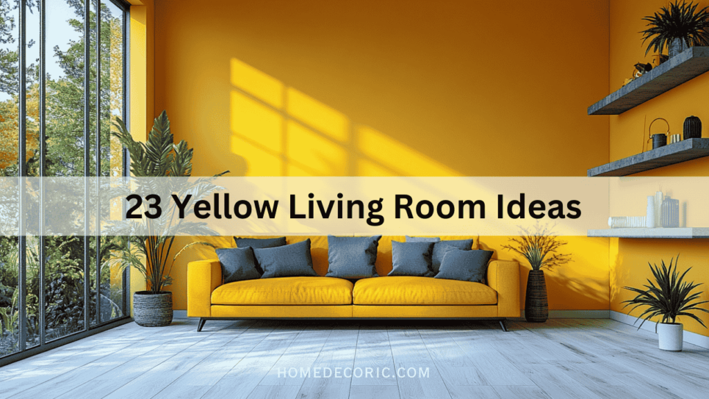 23 Stunning Yellow Living Room Ideas to Brighten Your Space