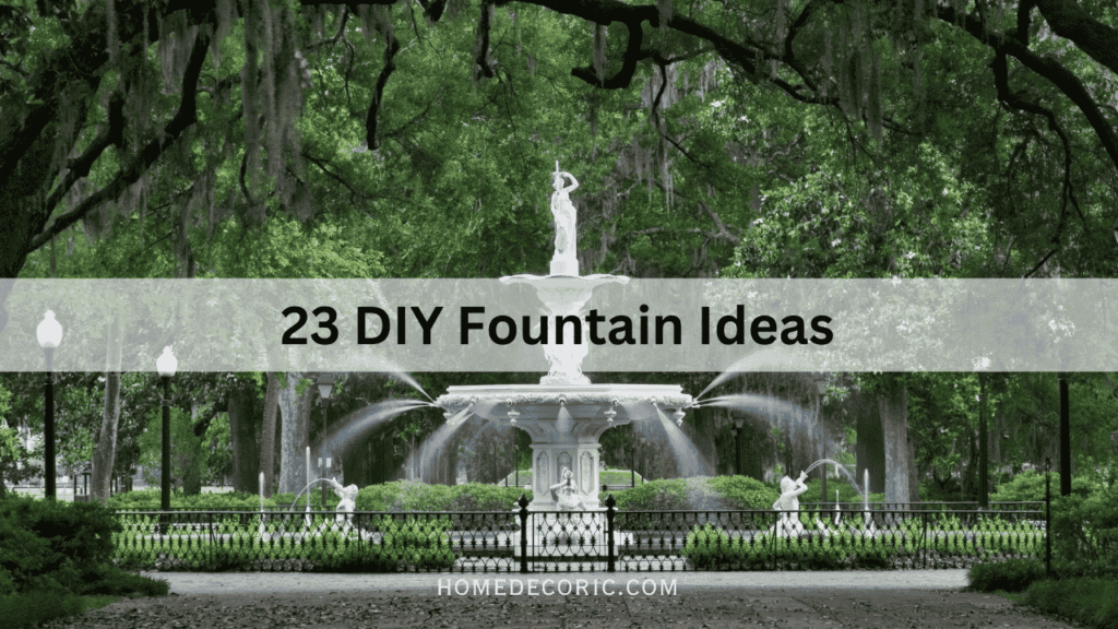 23 DIY Fountain Ideas for a Stunning Outdoor Upgrade