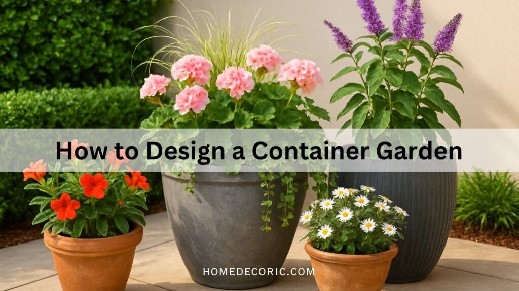 How to Design a Container Garden Step-by-Step - Home Decoric
