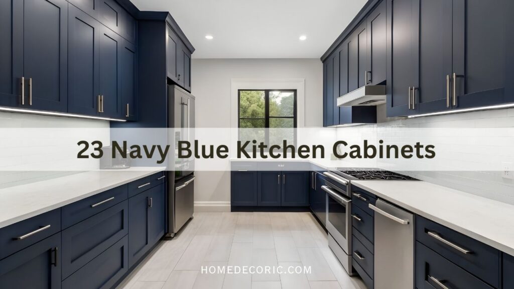 Navy Blue Kitchen Cabinets: 23 Designs Everyone Wants Them